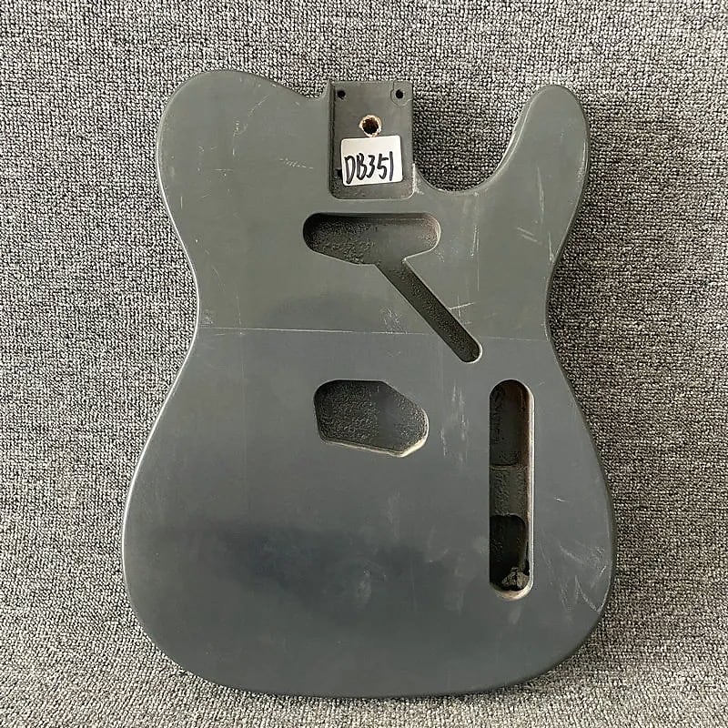 Matte Black Basswood Telecaster Tele Style Guitar Body | Reverb