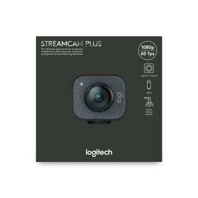 Logitech StreamCam Plus Webcam with Tripod and Blue | Reverb