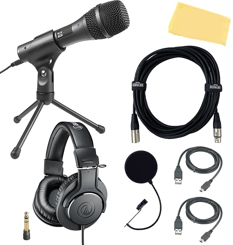 Audio-Technica AT2005USB Education Pack w/ XLR Cable | Reverb
