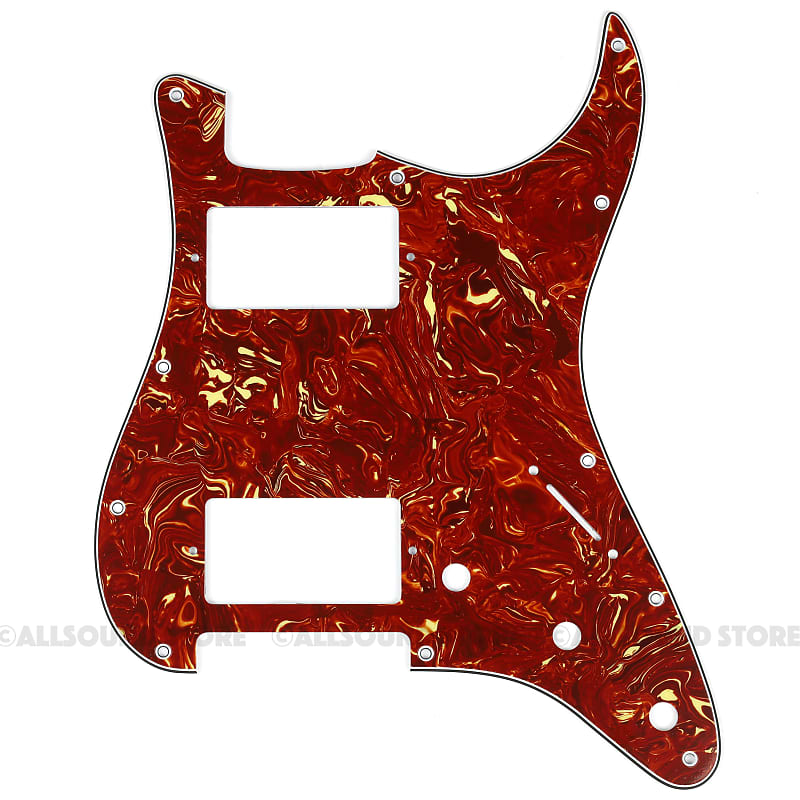 4-Ply RED TORTOISE Pickguard for HH 2 Humbuckers Fender® | Reverb