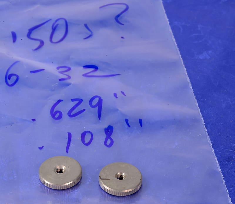 Two Gibson '50s Nickel Height Adjustment Wheels For | Reverb UK