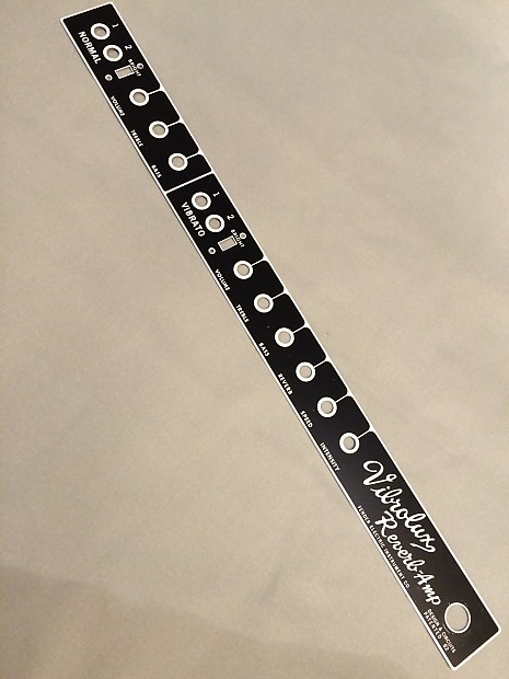 Fender Vibrolux blackface faceplate | Reverb