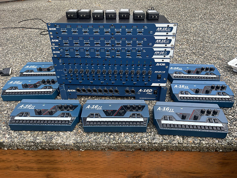 Large Aviom System Perfect For Church or Recording Studio | Reverb