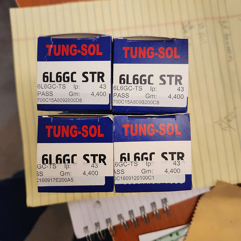 Tung-Sol 6L6 GC STR Matched Quad 2020's - Never Used | Reverb