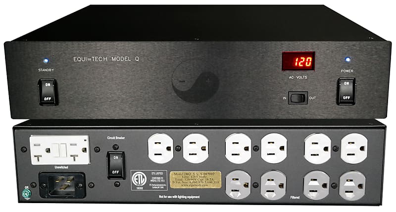 Equitech Model Q 2RQ Balanced Power Conditioner - Black | Reverb