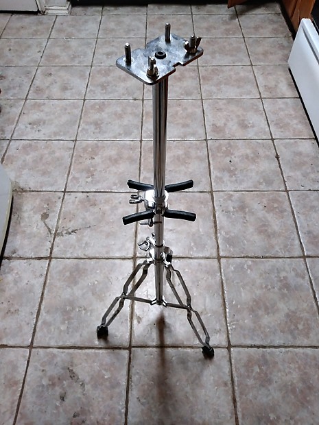 LP LPA652 DOUBLE CONGA STAND Percussion Stand Chrome | Reverb