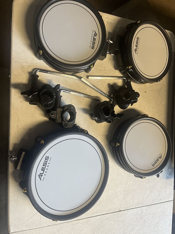Alesis Set of 4 electric drum triggers, three 8” and one 10” | Reverb
