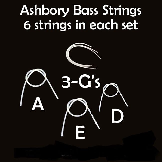Full Set- Ashbory Bass Silicone Rubber Strings w/ 2 extra G | Reverb