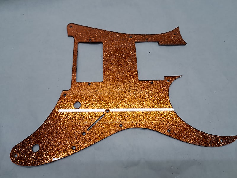 Copper Sparkle Glitter Pickguard fits Ibanez (tm) RG350 MDX | Reverb