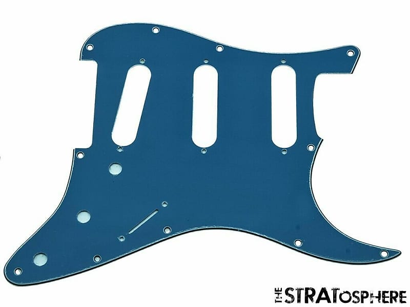 * NEW Blue Stratocaster PICKGUARD for Fender Strat 3 Ply | Reverb