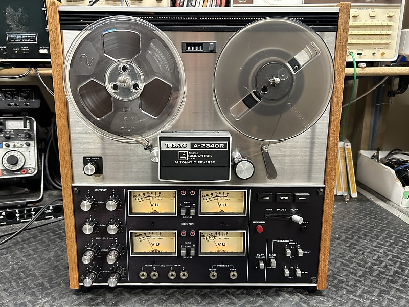 Teac A-2340R 4 channel auto reverse reel to reel tape deck. | Reverb