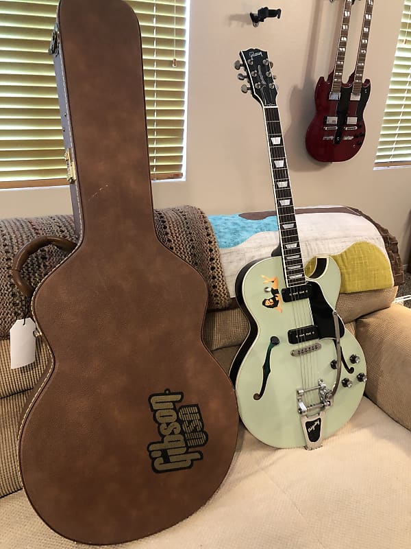 Gibson ES-135 Swingmaster Custom Shop CS-9200 - Green | Reverb