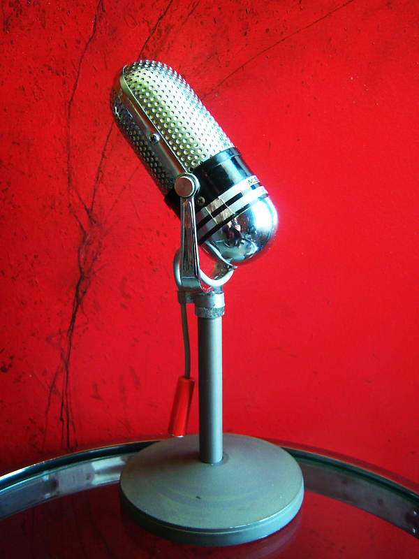 Vintage 1960's Midland 22-104 crystal pill microphone High Z | Reverb