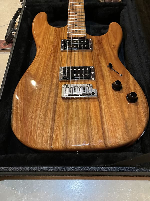 Warmoth Stratocaster HH Super Strat 2017 Canarywood Gloss | Reverb