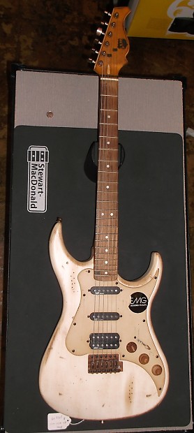 AXL Artist Series Badwater Electric Guitar Relic White | Reverb