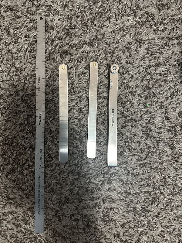 StewMac String spacing rule, acoustic wedge, electric wedge | Reverb