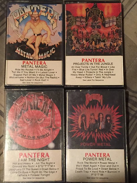 Pantera Original First 4 Tapes!!!!' Tapes 80's | Reverb
