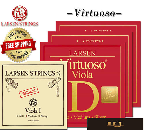 Larsen Virtuoso Viola Strings Soloist Edition 4/4 Size Set | Reverb