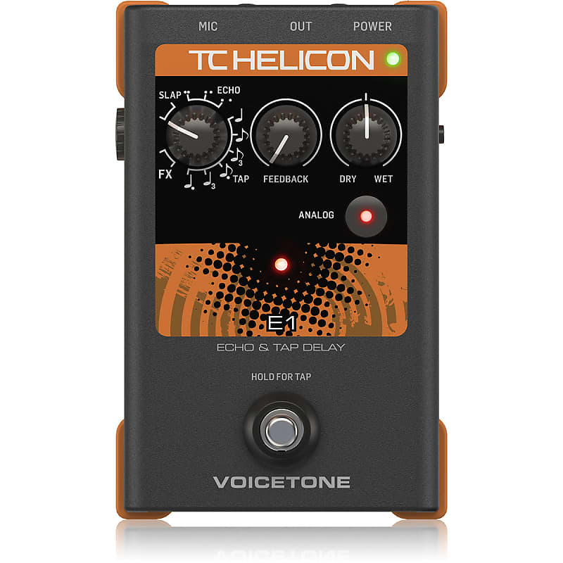 TC Helicon Voicetone E1 Vocal Echo Effects Pedal | Reverb