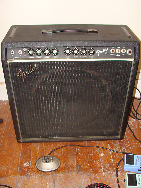 Fender 75 Combo Amp 1981 Black | Reverb