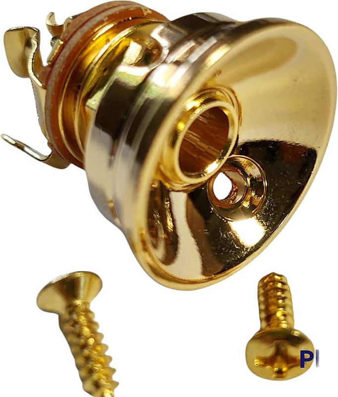 Gold Electrosocket Jackplate with Gold Pure Tone Full-contact | Reverb