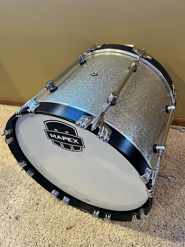 Mapex Quantum Marching 18" Bass Drum - Diamond Dazzle | Reverb