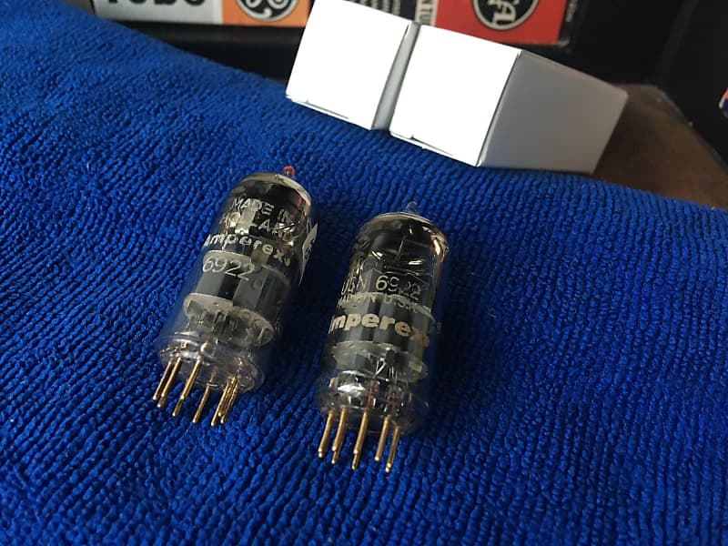 Pair of D-getter 6922/E88CC Audio Tubes - Gold Pin Vintage - | Reverb