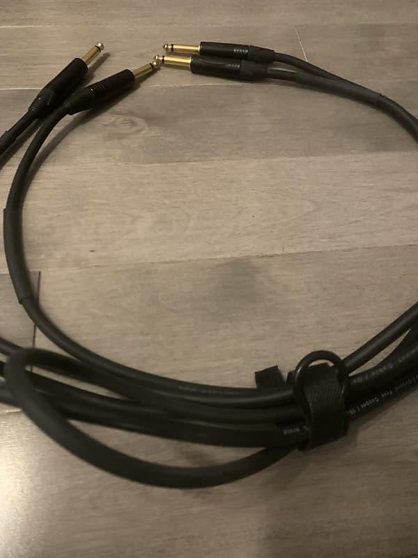 2 set - Live Wire Elite - 1/4 ts gold cables - 5ft each | Reverb
