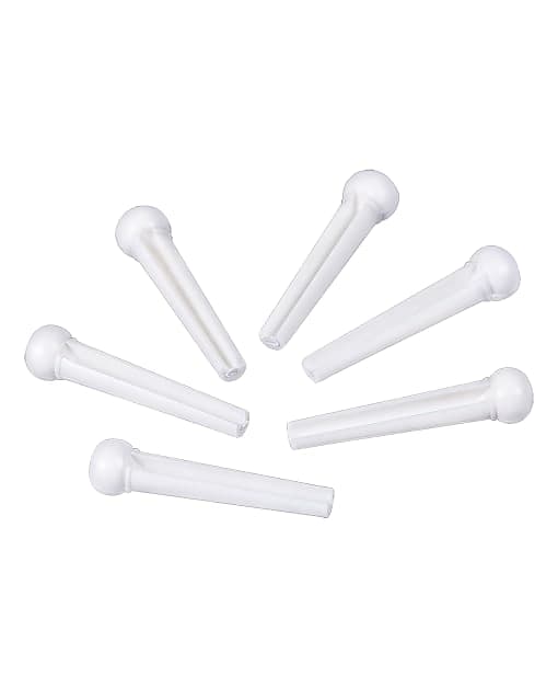 Golden Gate F-0004 Acoustic Guitar Bridge Pins - White - Set | Reverb