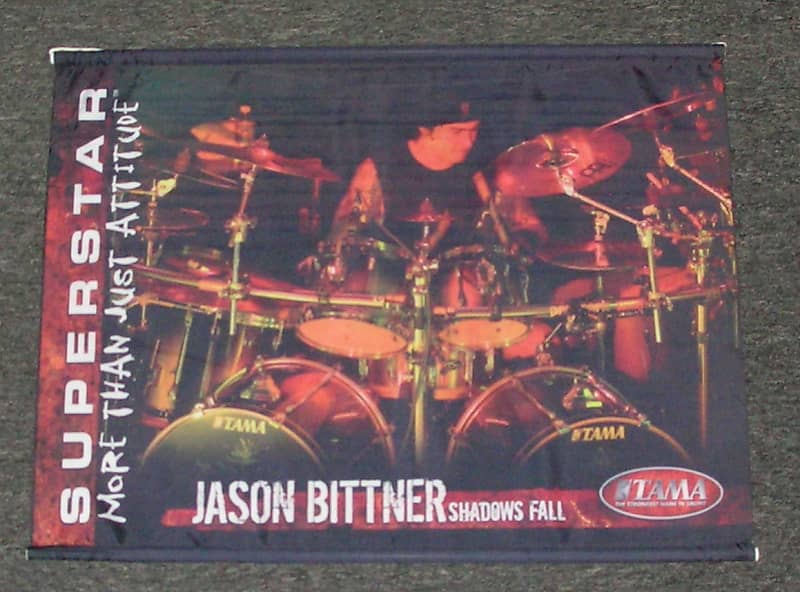 Tama Drums Jason Bittner Shadows fall Dealer banner | Reverb
