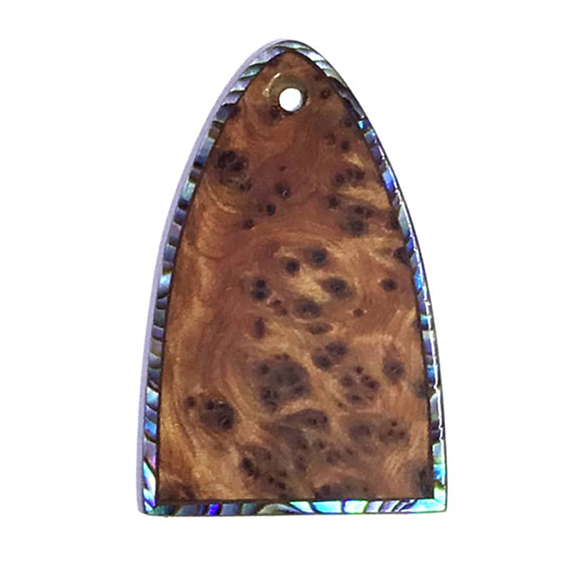 Burl Wood Truss Rod Cover for PRS USA, Abalone inlay (216) | Reverb