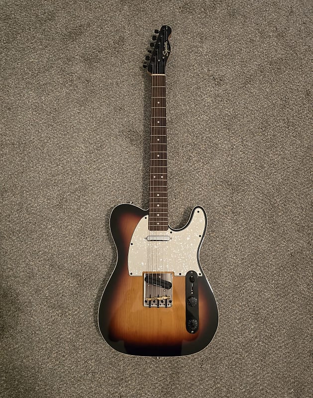 Squier/Fender Custom Telecaster - 3 Tone Burst Double Binding | Reverb