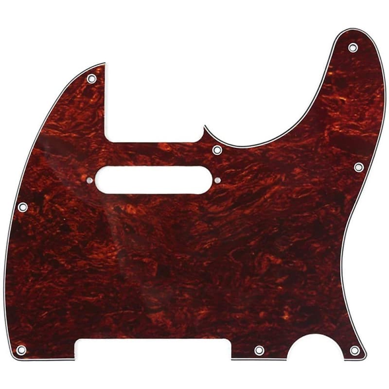 4 Ply Red Tortoise Tele Pickguard US/Mexico Made Standard | Reverb