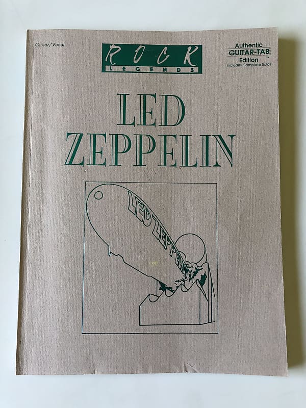 Led Zeppelin Guitar Vocal Tab Songbook Rock Legends Tab Solos | Reverb