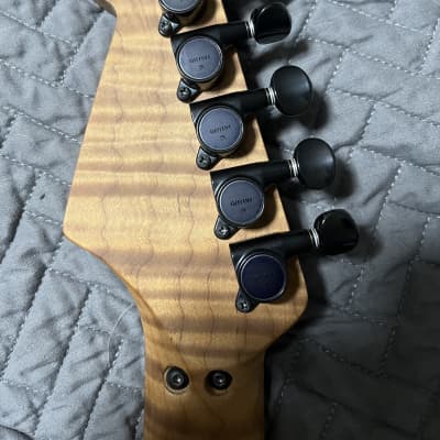 Warmoth Roasted Flame Maple Neck Stainless Steel Frets Floyd | Reverb