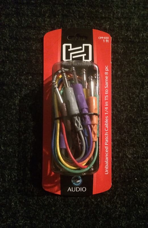 Hosa CPP830 CPP-830 8 Pack 1/4" TRS Patch Cables Color | Reverb