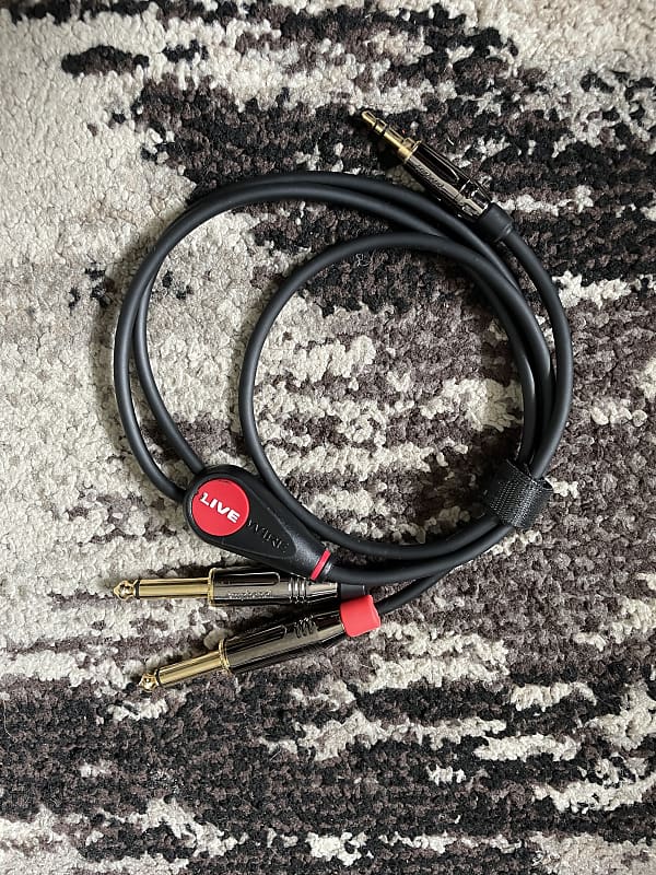 Live Wire Elite Interconnect Y-Cable 3.5 mm TRS Male to 1/4" | Reverb