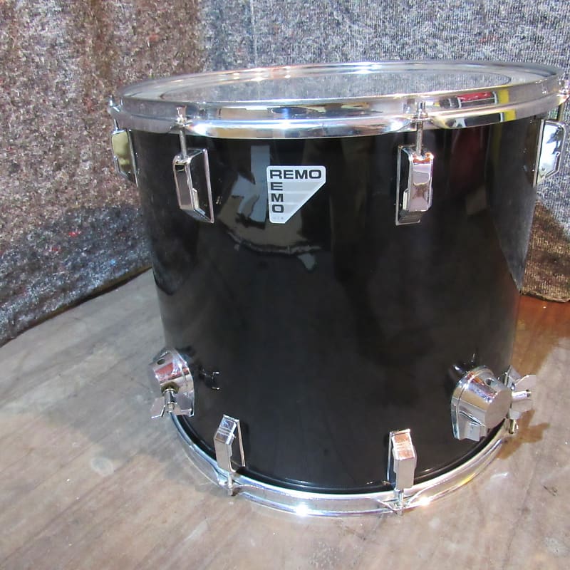 Remo Encore 18" Floor Tom - Acousticon Shell, Black Quadura, | Reverb