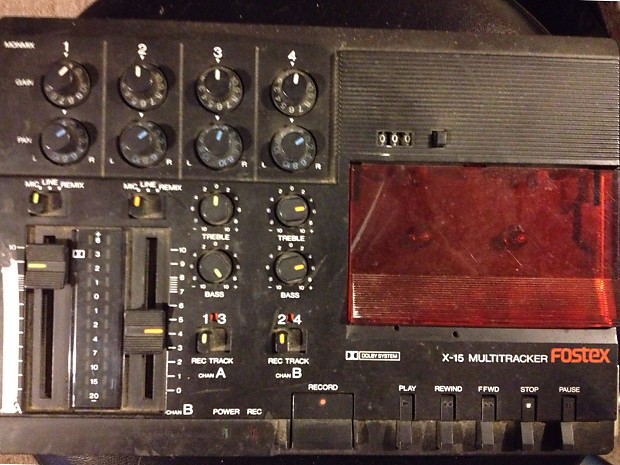 Fostex X-15 analog 4 track cassette multitracker recorder | Reverb
