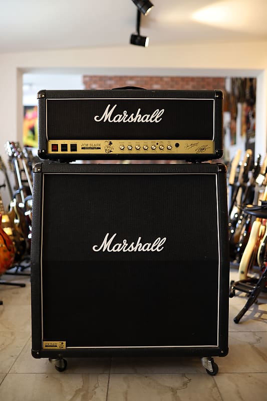 MARSHALL JCM SLASH SIGNATURE HALF STACK WITH RARE CABINET | Reverb