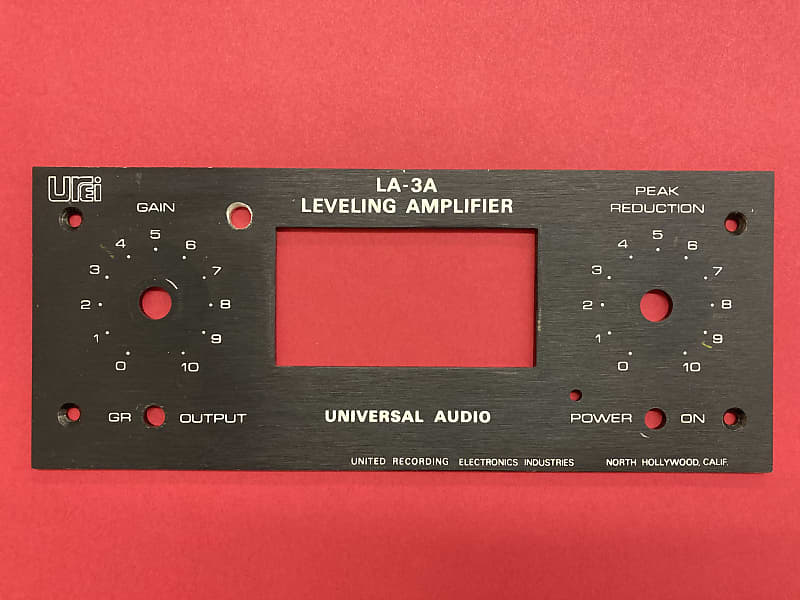 Urei LA-3A Leveling Amplifier Face Plate | Reverb