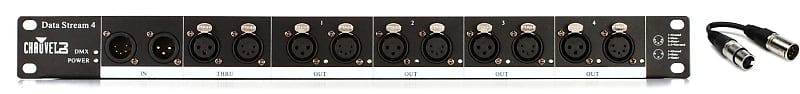 Chauvet DJ Data Stream 4 - 4-Port DMX Splitter Bundle with | Reverb