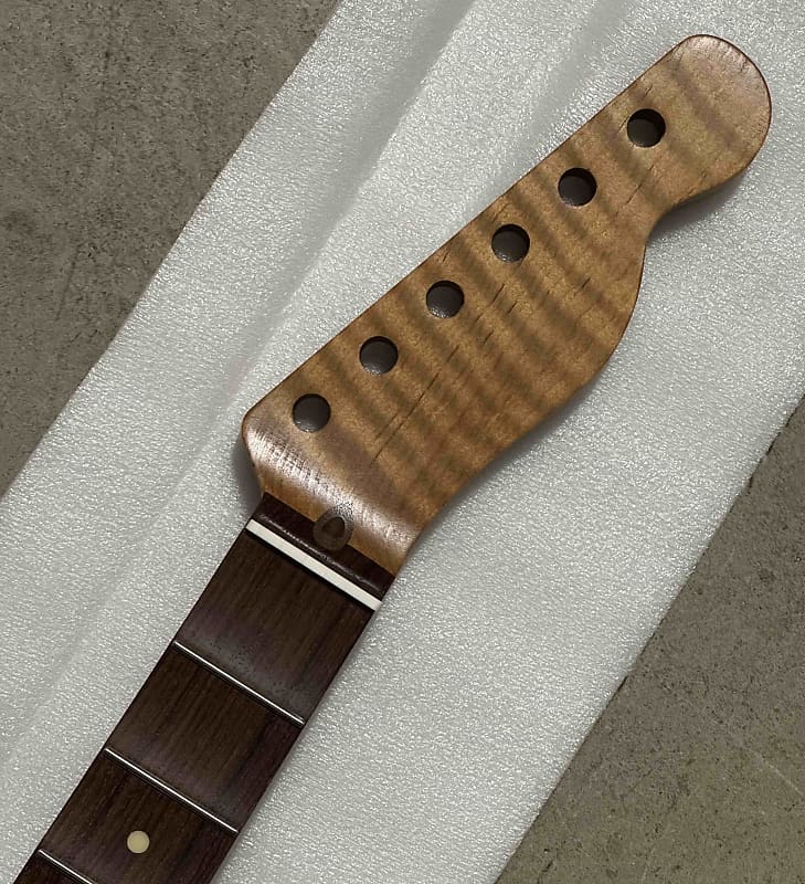 Custom made Scalloped Tele Neck fits fender Telecaster body | Reverb