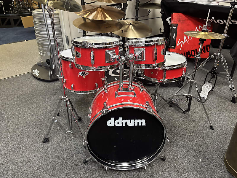 ddrum DD1 5 piece junior drum set complete 2022 - red | Reverb UK