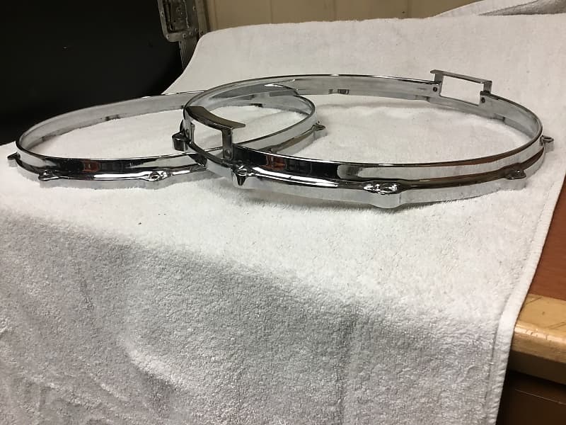 Pearl 14” 10 lug Free floating snare die cast rims 90’s - | Reverb