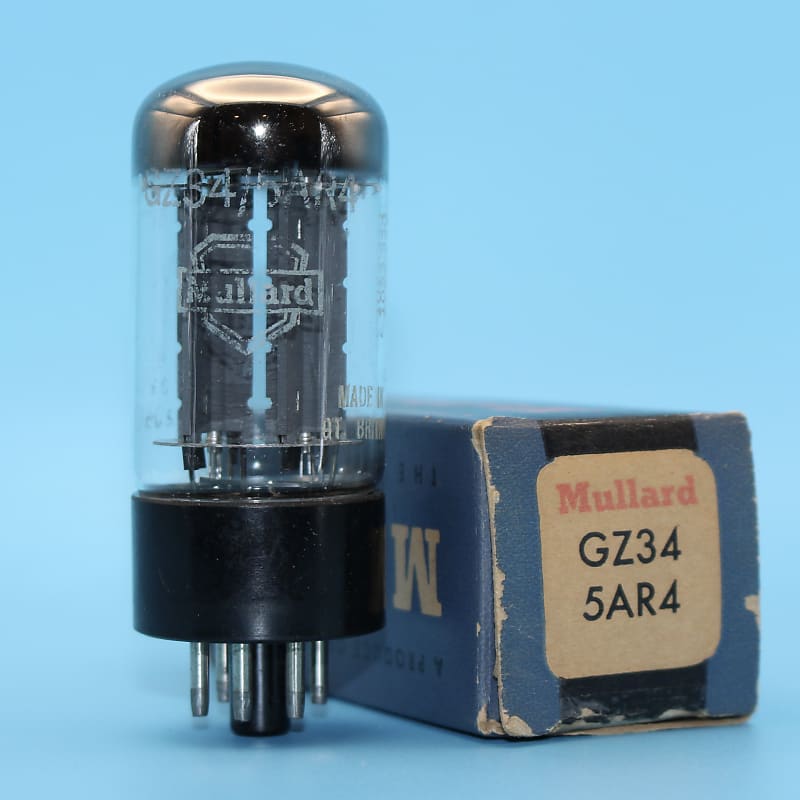 Mullard GZ34 5AR4 Rectifier Tube 4 Notch OO-Getter - | Reverb