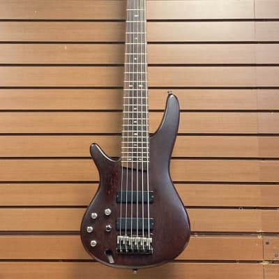 Ibanez SR506 Left-Handed 6-String Bass in Brown Mahogany | Reverb