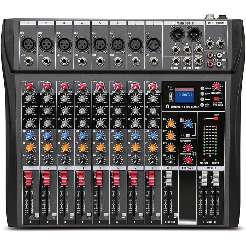 CK-80 Professional Mixer (8-Channel) for Recording DJ Stage | Reverb