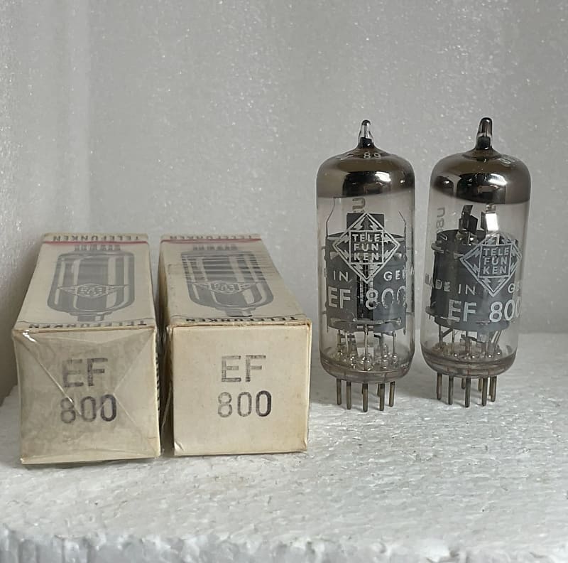 NOS tubes Telefunken EF800 matched pair 1965 | Reverb