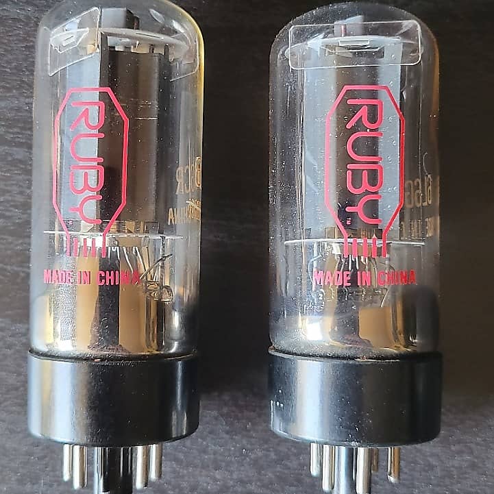 Ruby 6l6GCR 2x Power Tubes. | Reverb